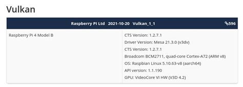 Raspberry Pi 4 Achieves Vulkan 11 Conformance Gets 60 Gpu Performance Boost In Best Cases R