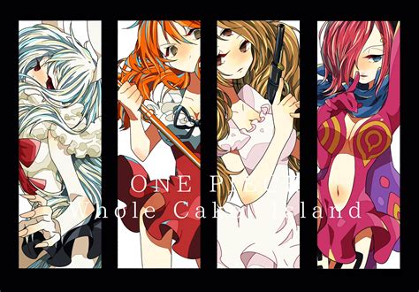 Nami Carrot Charlotte Pudding And Vinsmoke Reiju One Piece Drawn