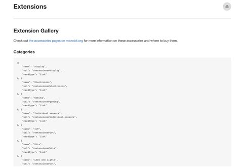 Https Makecode Microbit Org Extensions Isn T Rendering Cards Issue Microsoft Pxt
