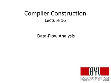 Ppt Compiler Construction Lecture 16 Powerpoint Presentation Free Download Id2019639