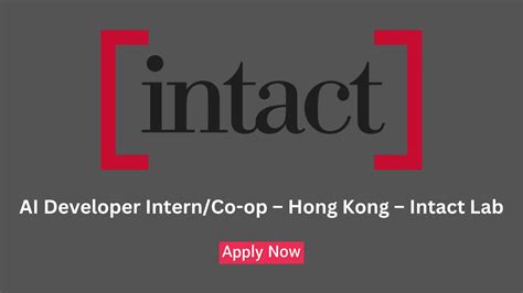 Ai Developer Internco Op Hong Kong Intact Lab Raicareer