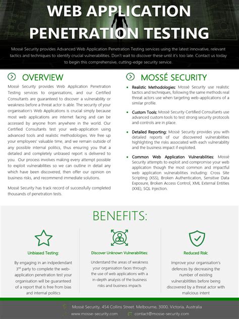 Web Application Penetration Test Pdf Penetration Test Security