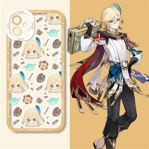 Genshin Impact Phone Case Kaveh Cute Chibi Phone Cases Genshinbox