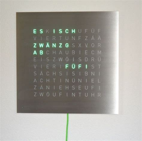 github akrinke small ribba wordclock design files for a word clock using a single layer 20×20