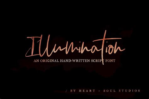 Illumination Script Font Masterbundles