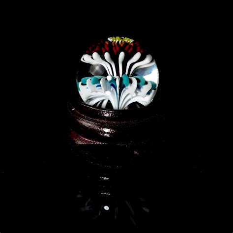 Steve H Glass Implosion Flower Marble Baked Turkey Heady Glass