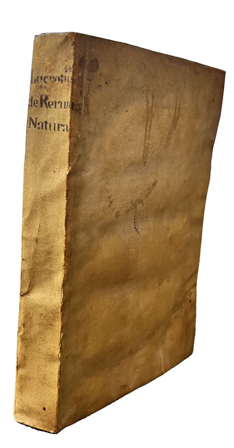 De Rerum Natura By Lucretius Very Good Soft Cover 1564 Sokol