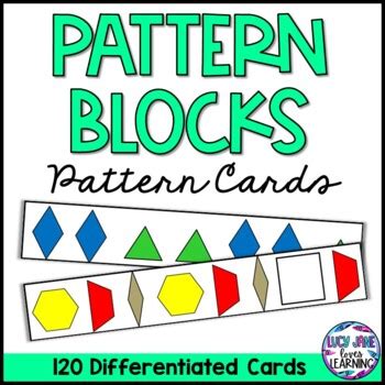 Pattern Block Shape Pattern Cards By Mrs Panda S Classroom TpT