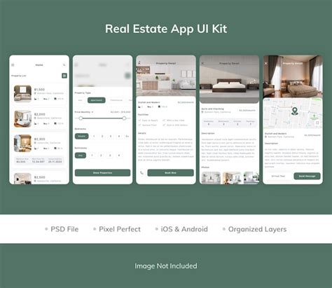 Premium Psd Real Estate Platform App Ui Kit