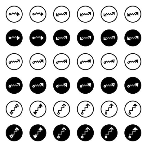 Premium Vector Arrow Icon Related To Connection And Flow