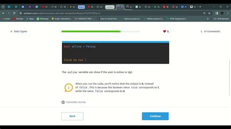 05 Data Types Introduction To C Sololearn Youtube