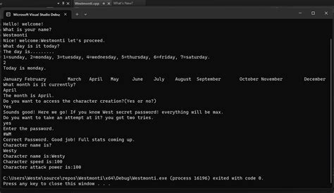 C Coding Calender Code Part 8 Final Run Westmonti Collection