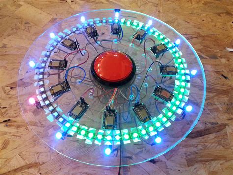 Clock Made From Twelve Huzzah Esp8266 Breakout Modules Via Hackaday