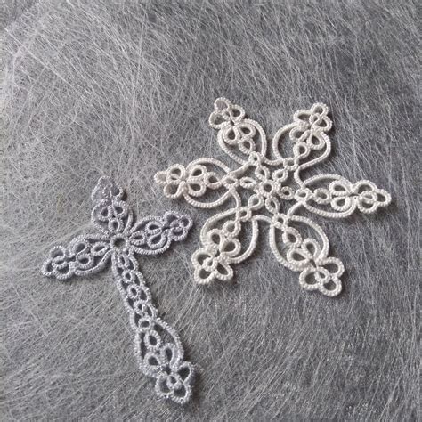 Shuttle Tatting Pattern For Elegant Cross Motif Written Guide Etsy