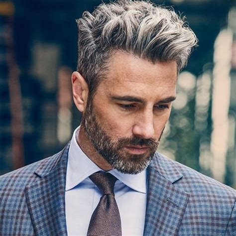 Top 10 Hairstyles For Men Over 40 Grey Hair Men Older Mens