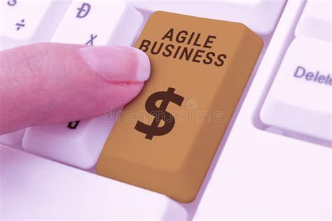Hand Writing Sign Agile Business Concept Meaning Capability Of