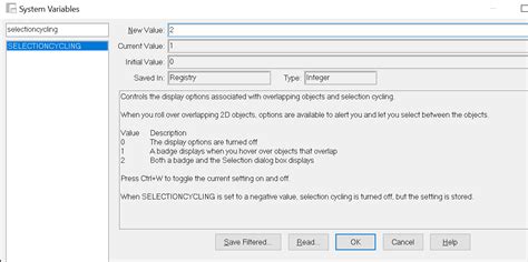 Selection Cycling Dialog Box Does Not Show In Autocad