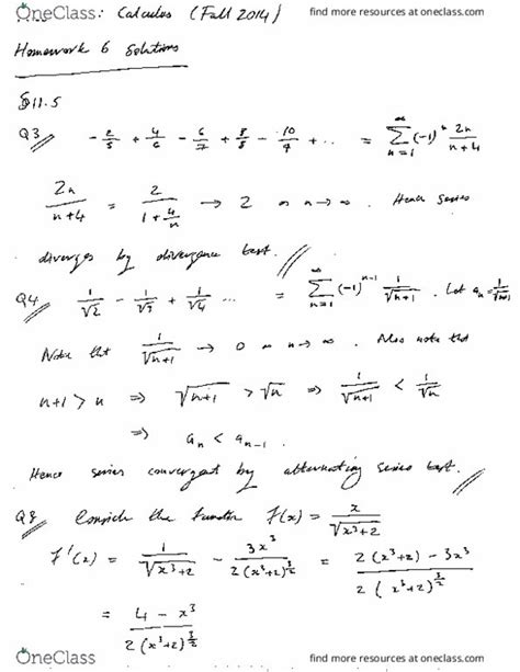 Class Notes For Math 1b At University Of California Berkeley Ucb
