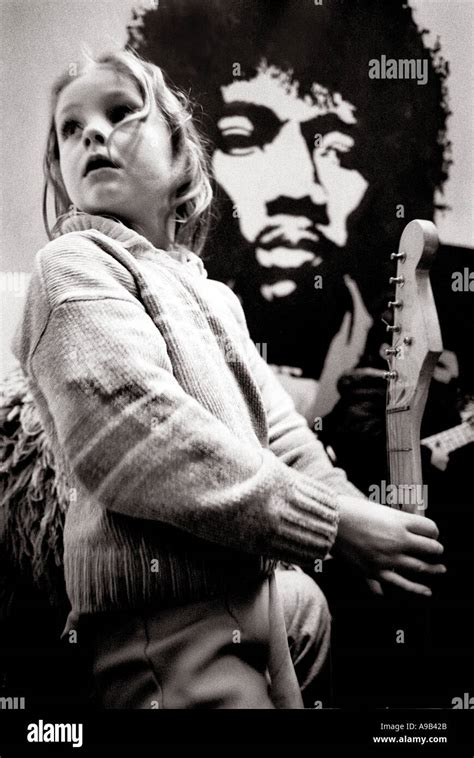 Girl During Guitar Lessons Stock Photo Alamy