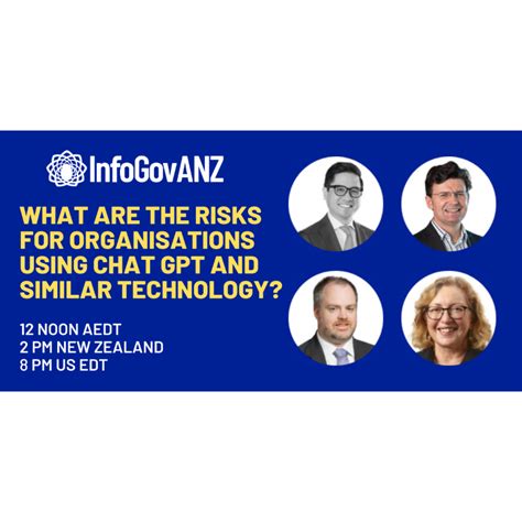 What Are The Risks For Organisations Using Chat Gpt And Similar Technology Webinar Recording