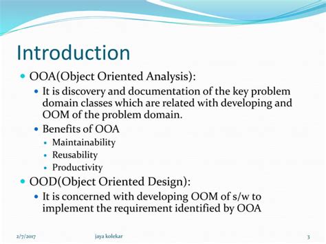 Object Oriented Modeling And Design Ppt