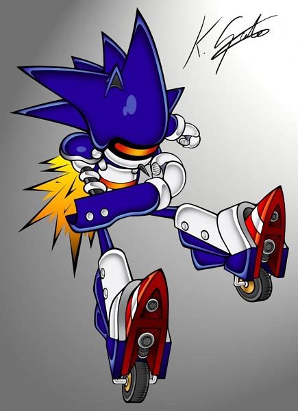 Mecha Sonic By Yoshiyaki Sonic The Hedgehog Sonic Fan Art Sonic Images