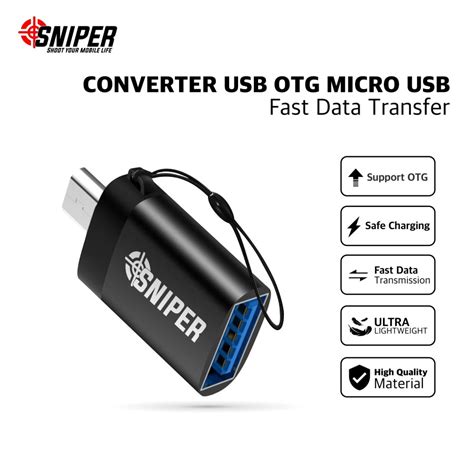 Sniper Otg Connector Micro Usb Fast Data Transfer Sniper Indonesia