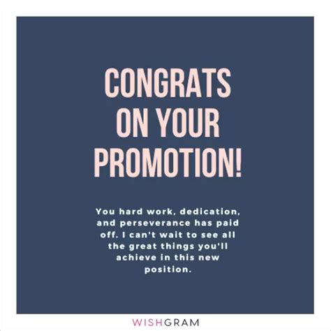 Congratulations On This Well Deserved Promotion You Hard Work