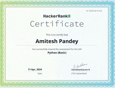 Amitesh Pandey On Linkedin I Just Earned Pythonbasic Skill