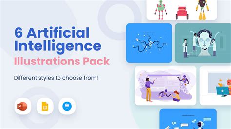 Chatbot Artificial Intelligence Illustrations Powerpoint Template And