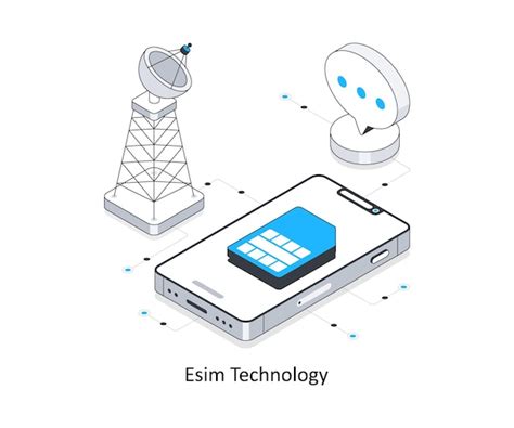 Premium Vector Esim Technology Isometric Stock Illustration Eps File