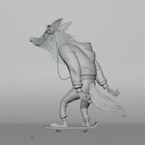 Skating Wolf Animation Loop Finished Projects Blender Artists Community