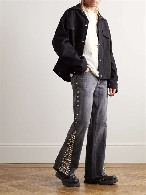 보드워크 페인트 스플래터 로고 프린트 코튼 저지 티셔츠 Gallery Dept 미스터포터