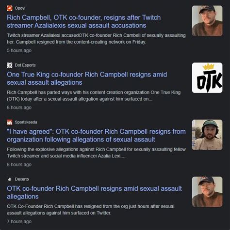 Campbell Accused Of Sexual Assault Allegations Lead To Otk Removal