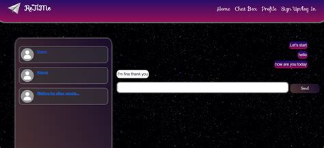 Retime Real Time Messaging Social Media Platform Devpost