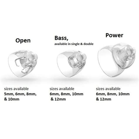 Hearing Aid Domes Open And Closed Ear Domes Hearing Aid Accessory