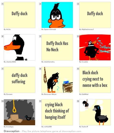 Daffy Duck Drawception