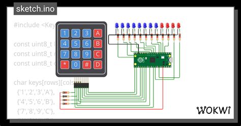 Keypad Practice Wokwi Esp32 Stm32 Arduino Simulator