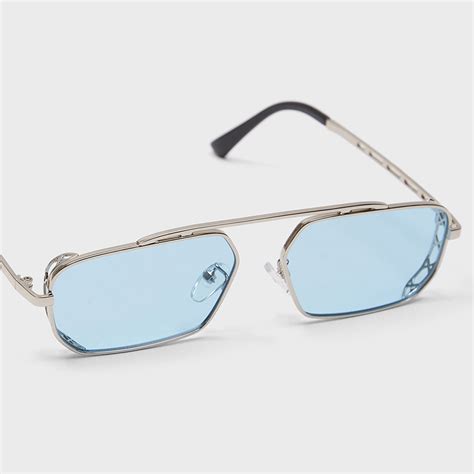 Buy Mixt By Nykaa Fashion Blue Rectangular Sunglasses Online
