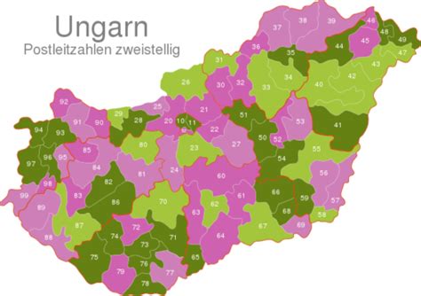 Hungary Post Codes Digit Interactive Javascript Map Javascript