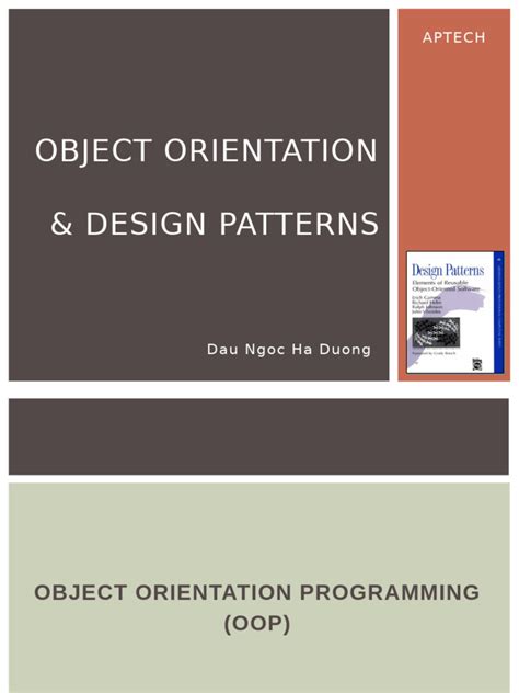 Aptech Oop Designpatterns Pdf