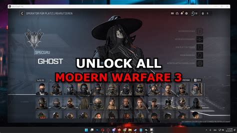 CoD MW Unlock All Tool All Camos Operators Skins Blueprints Multiplayer Zombie YouTube