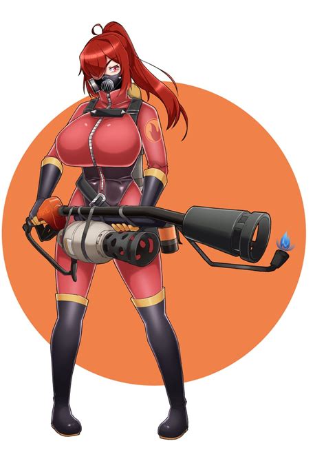 Pyro Team Fortress 2 Drawn By Ysui0000 Danbooru