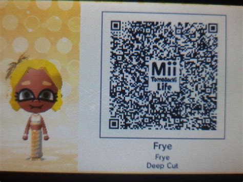 Splatoon 3 Mii Qr Code Frye Deep Cut By Tylermakie On Deviantart