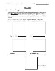 Understanding Stream Drainage Patterns In Physical Geography Lab Course Hero
