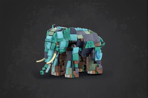 Lego Moc Viking War Elephant By Made With Brix Rebrickable Build With Lego