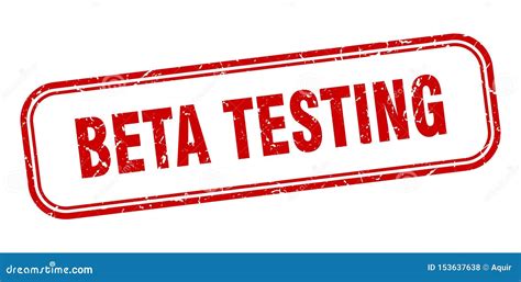 Beta Testing Stamp Stock Vector Illustration Of Stamp 153637638