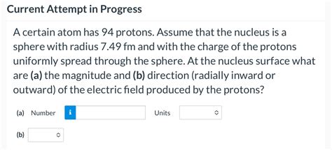 solved current attempt in progressa certain atom has 94