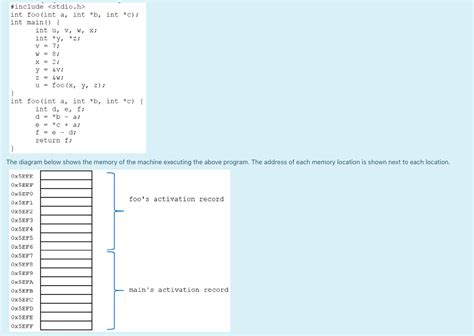 Solved Include Int Foo Int A Int B Int C Int Main