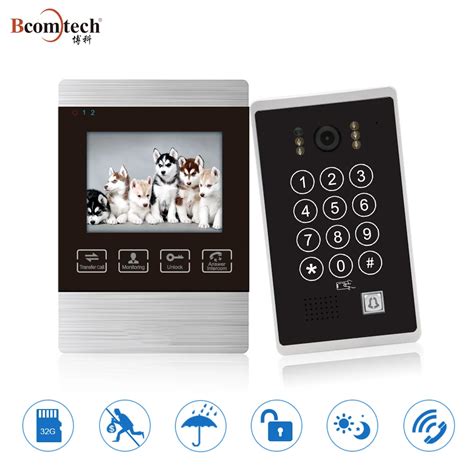Bcomtech 2 Wire Intercom System Kit Keypad And Password Open Door Buy